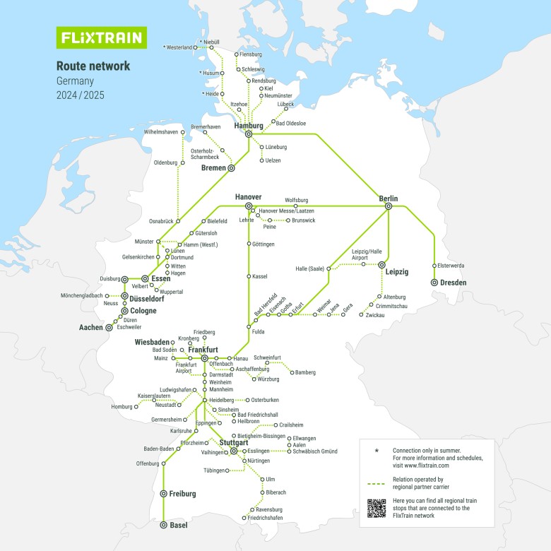All Train Routes & Train Timetables | FlixTrain