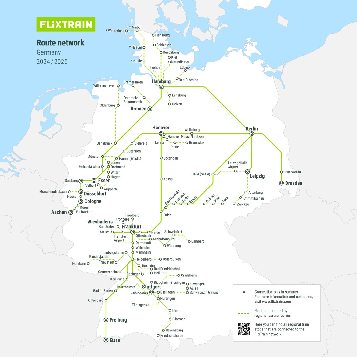 All Train Routes & Train Timetables | FlixTrain