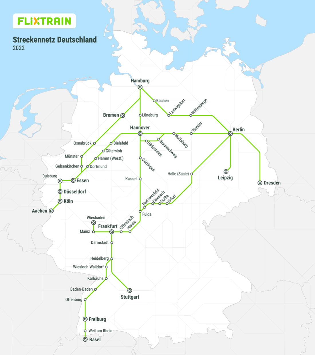 FlixTrain: Buche günstige Bahntickets und reise mit dem Zug