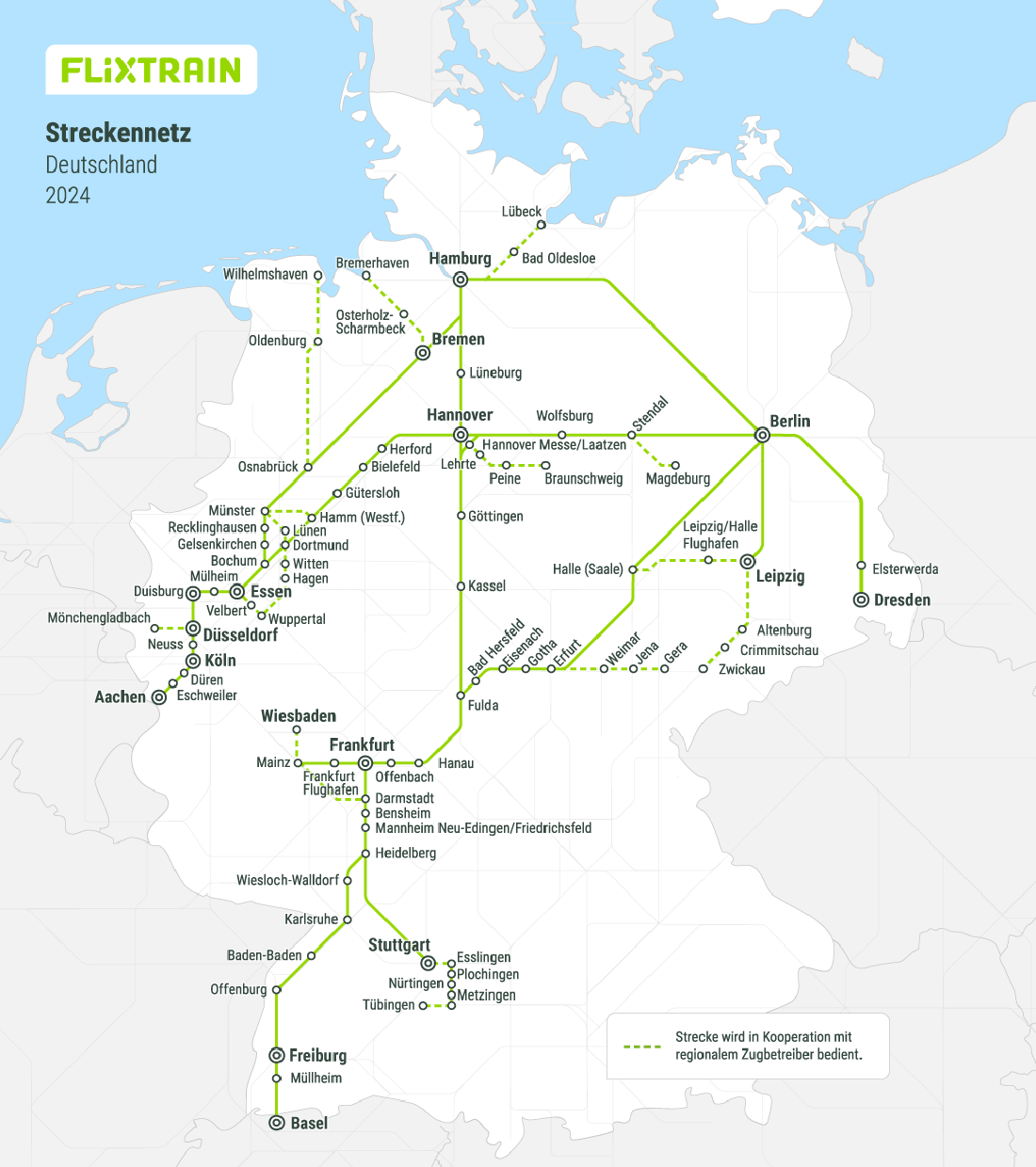 FlixTrain: Buche günstige Bahntickets und reise mit dem Zug