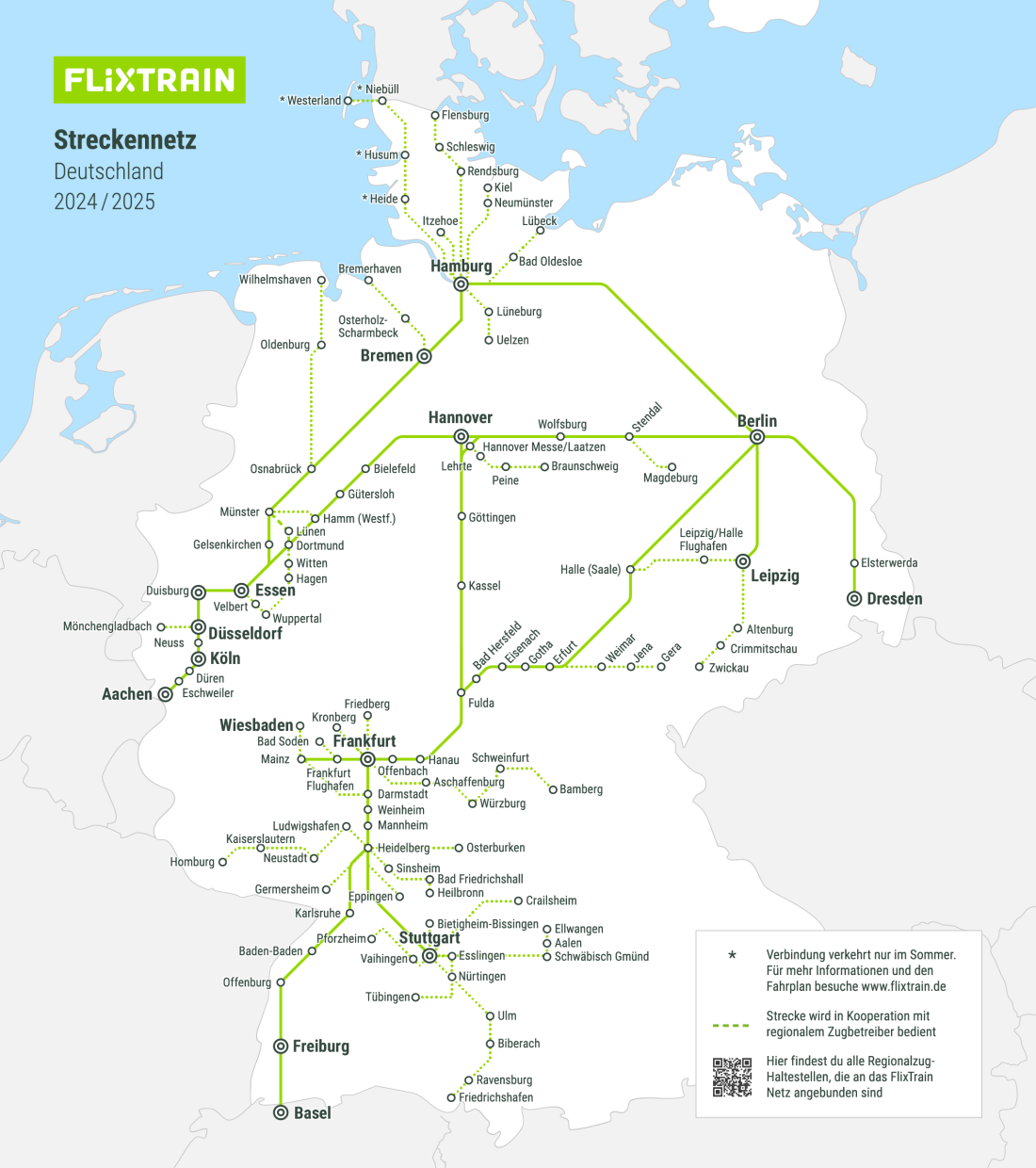 FlixTrain: Buche günstige Bahntickets und reise mit dem Zug