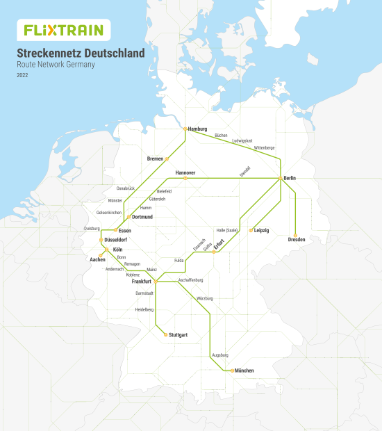 FlixTrain: Buche günstige Bahntickets und reise mit dem Zug
